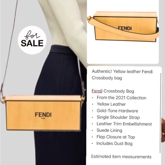 Fendi | Bags | Authentic Yellow Leather Fendi Crossbody Bag | Poshmark
